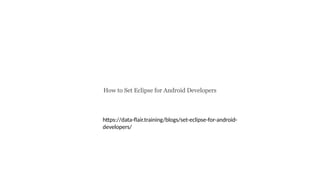 Android Studio Vs Eclipse lecture for mobile.pptx