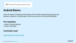 Android study jams 1 | PPT