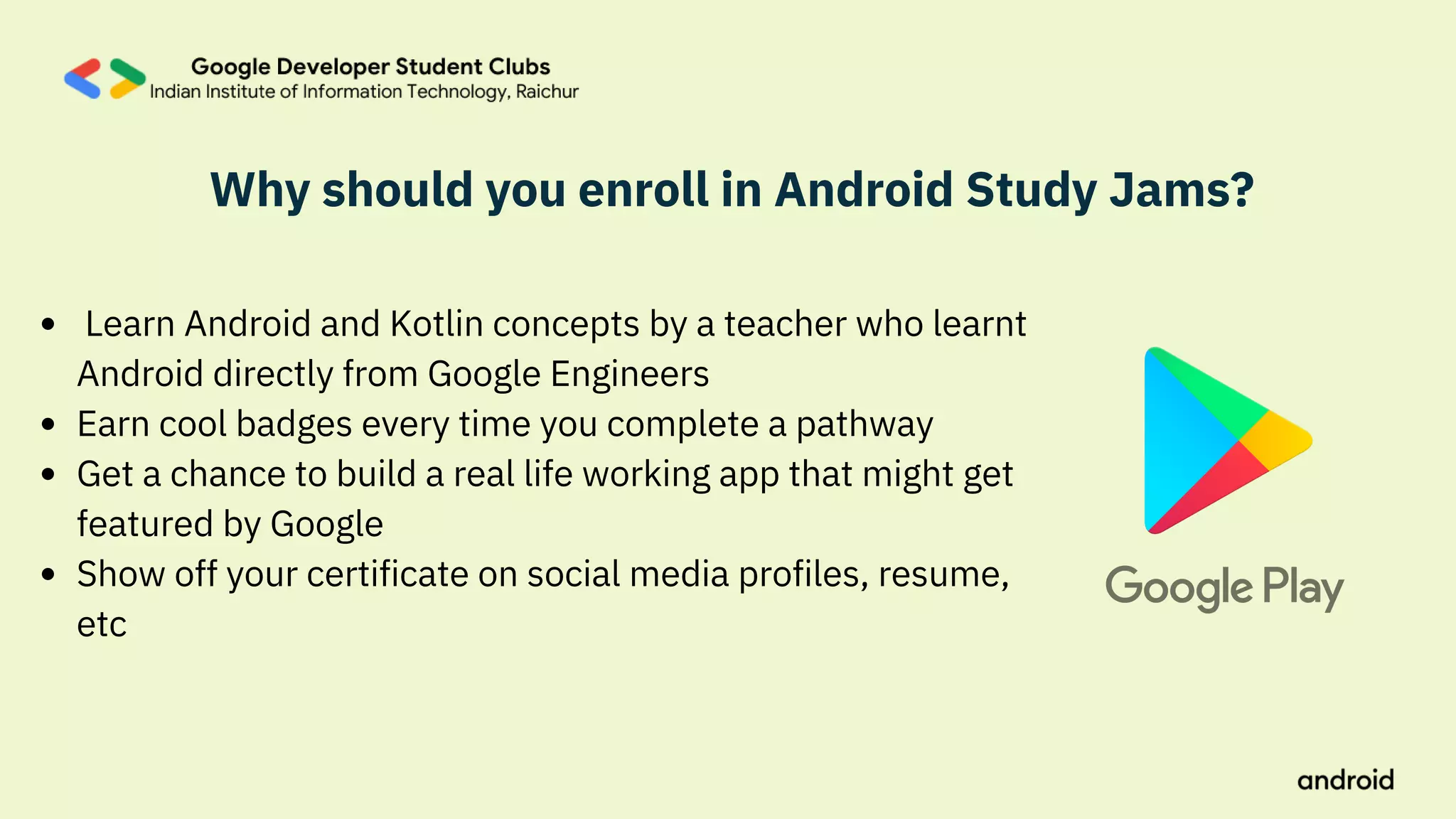 Android study jams | PPT