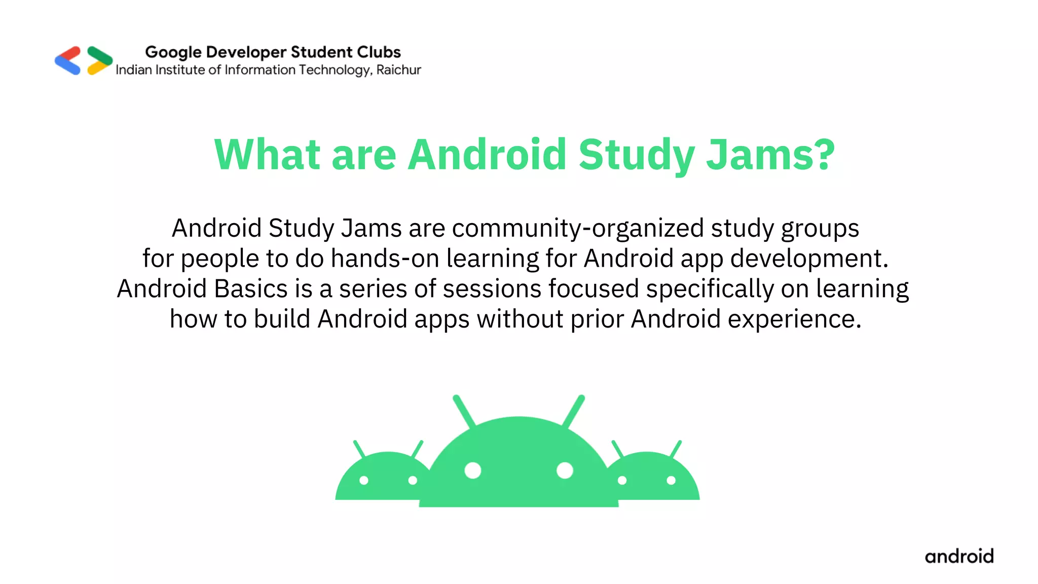 Android study jams | PPT
