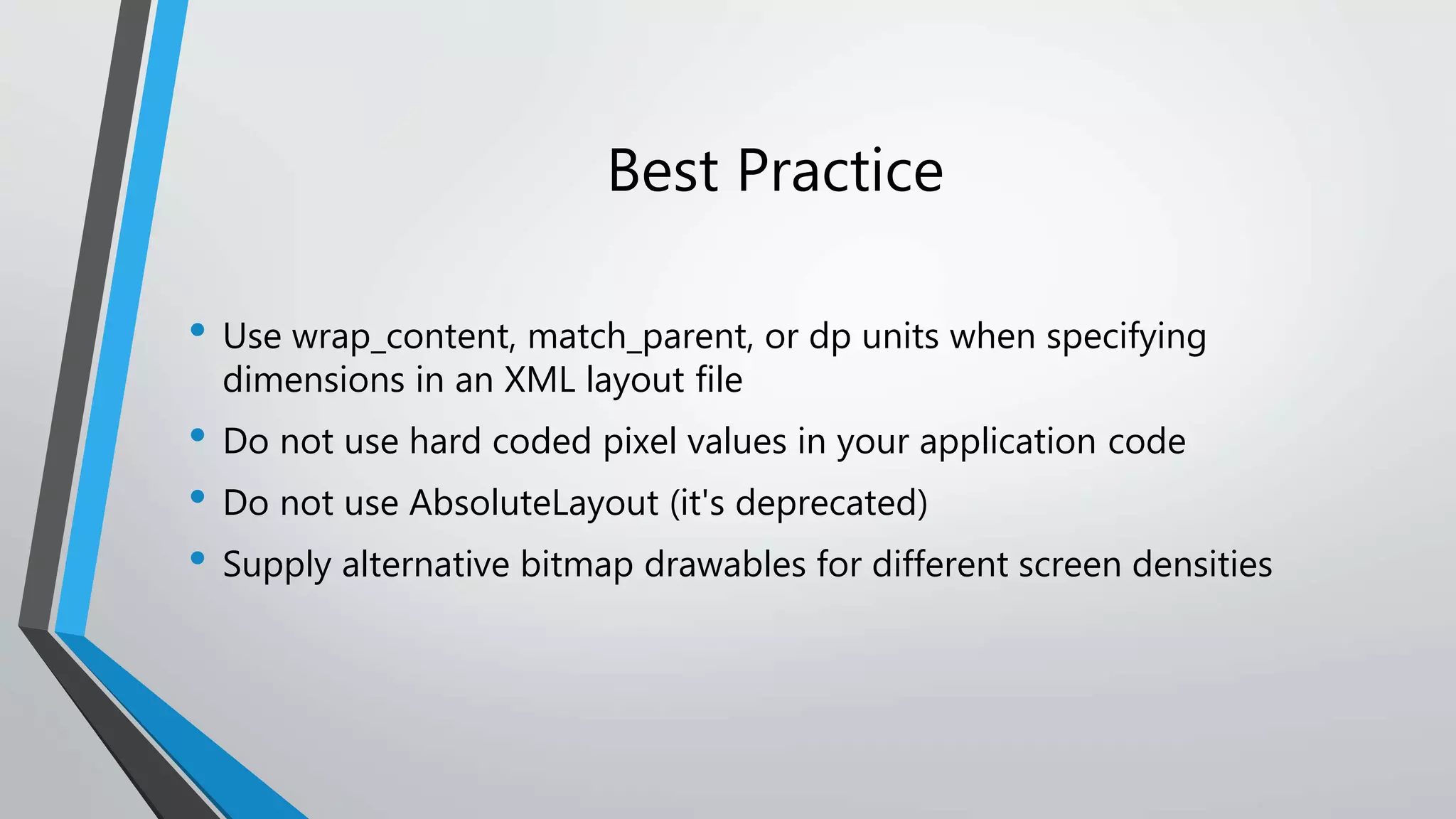 Android Supporting Multiple Screen Pptx Operating Systems Computer Software And Applications