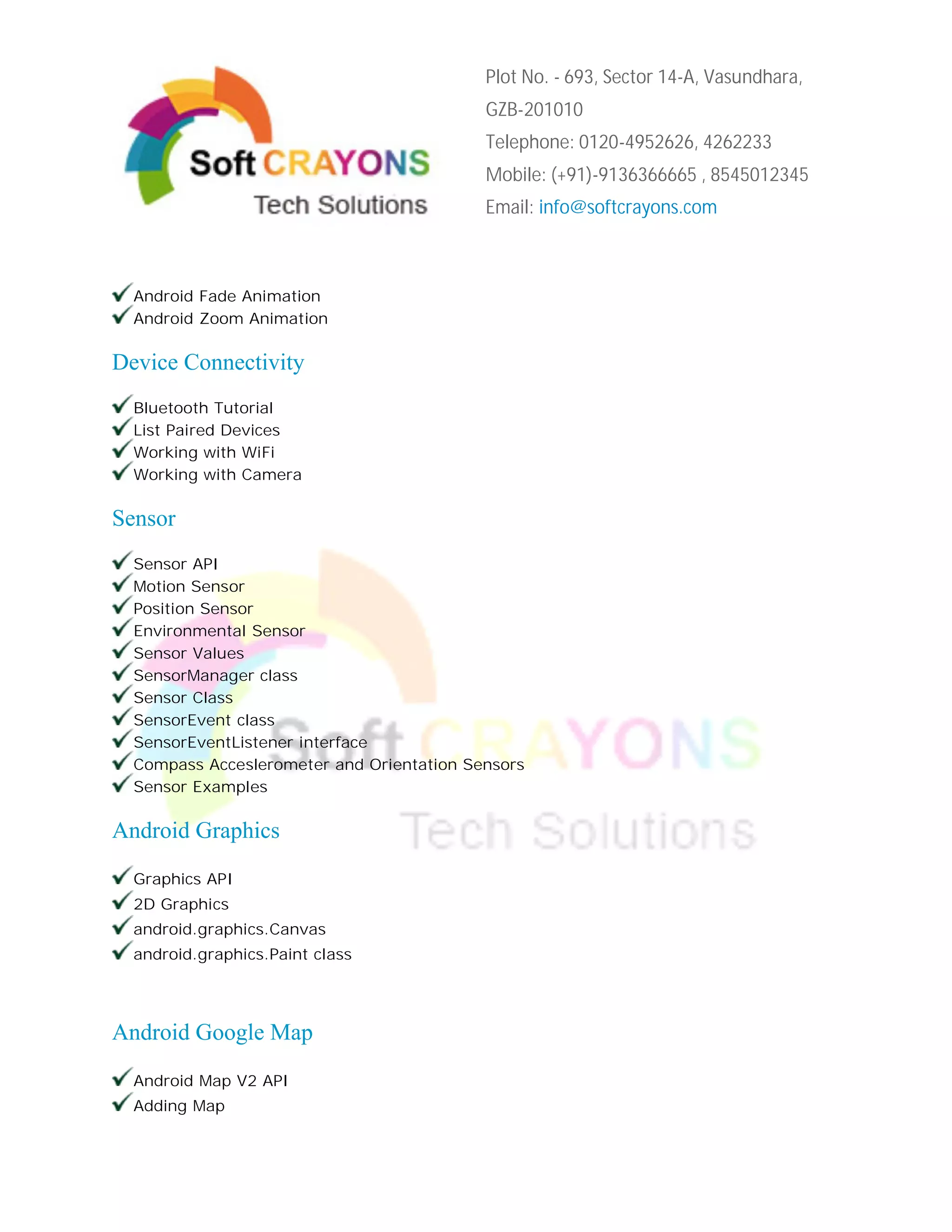 Android Training Institute, Ghaziabad | PDF | Free Download