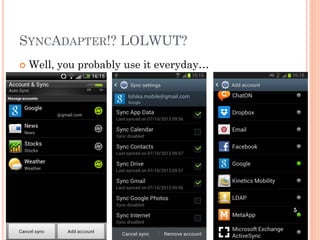 Android sync adapter | PPT