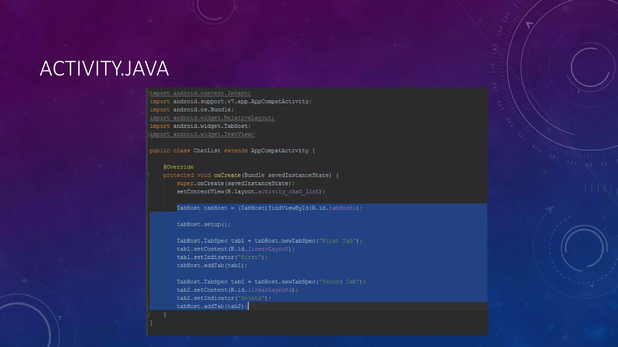 Android Tab Layout Simple Implementation Ppt