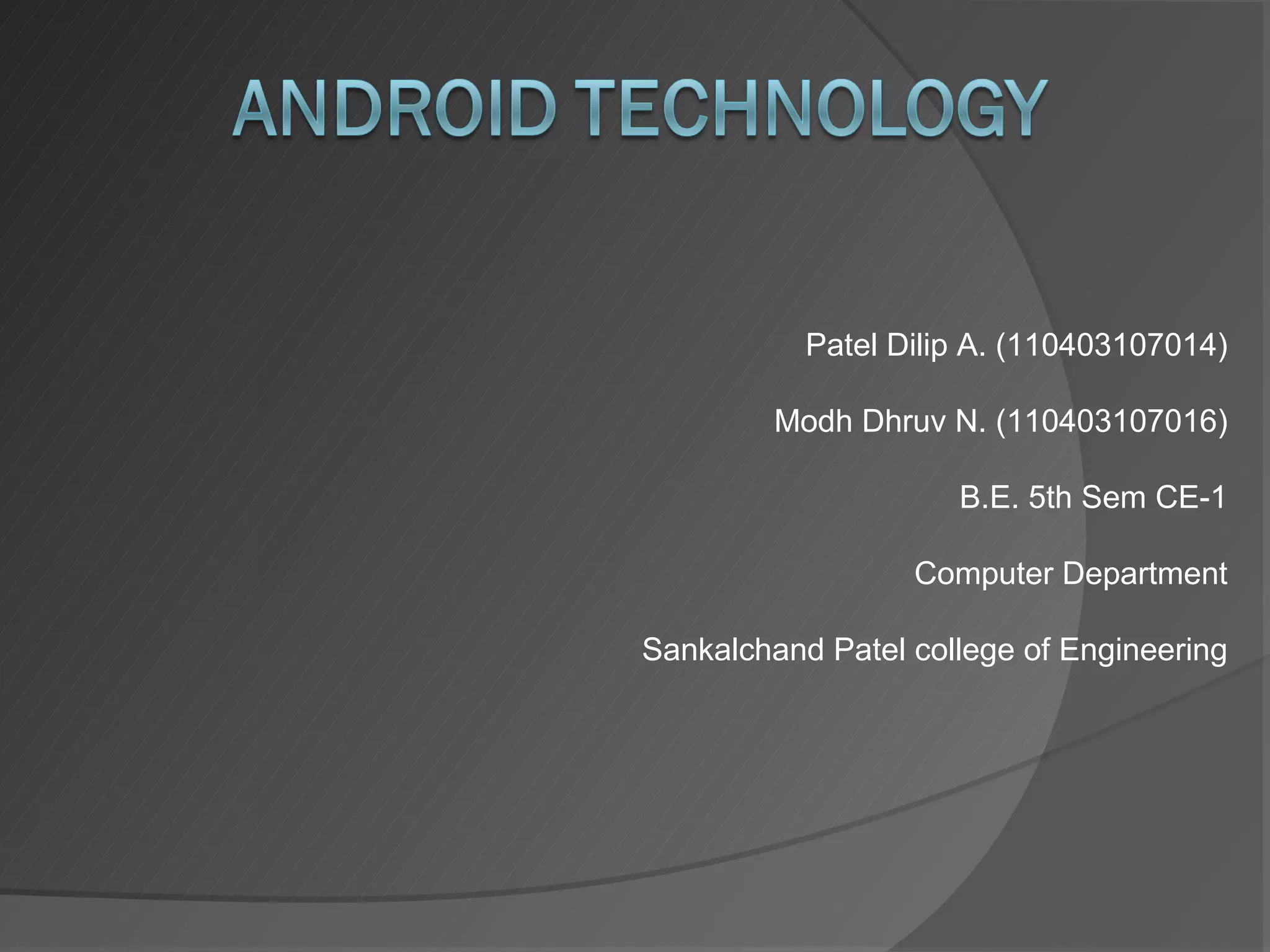 Android technology | PPT