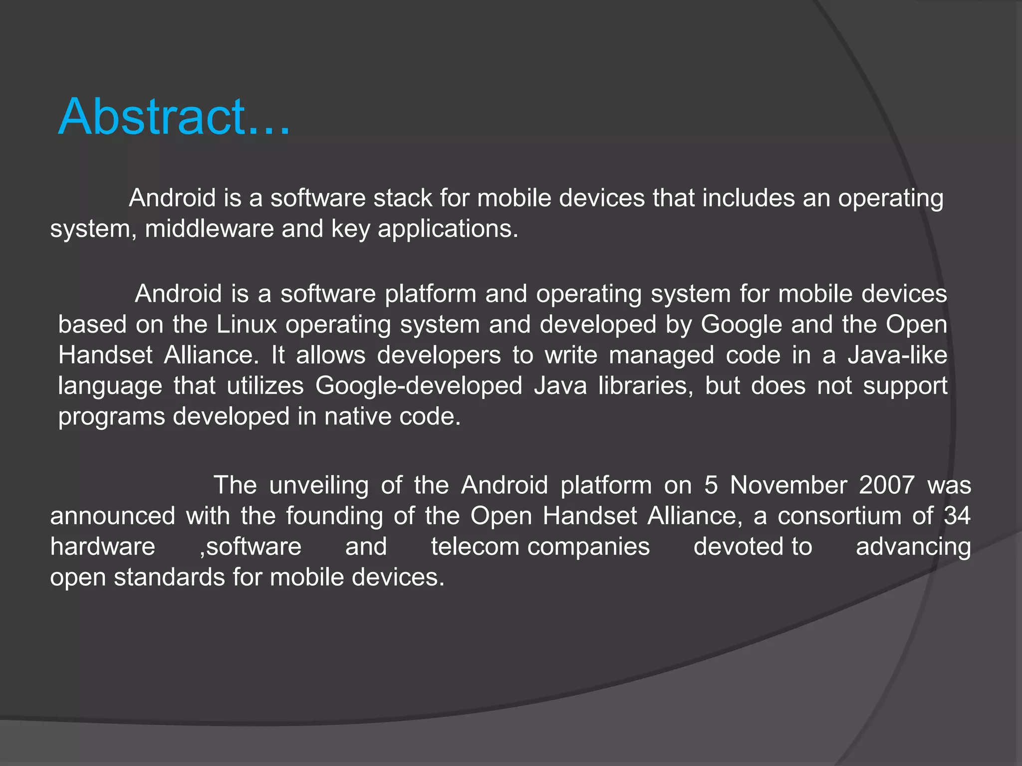 Android technology | PPT