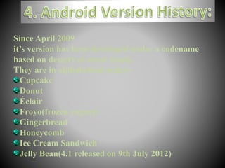 Android technology _seminar_ ppt | PPT