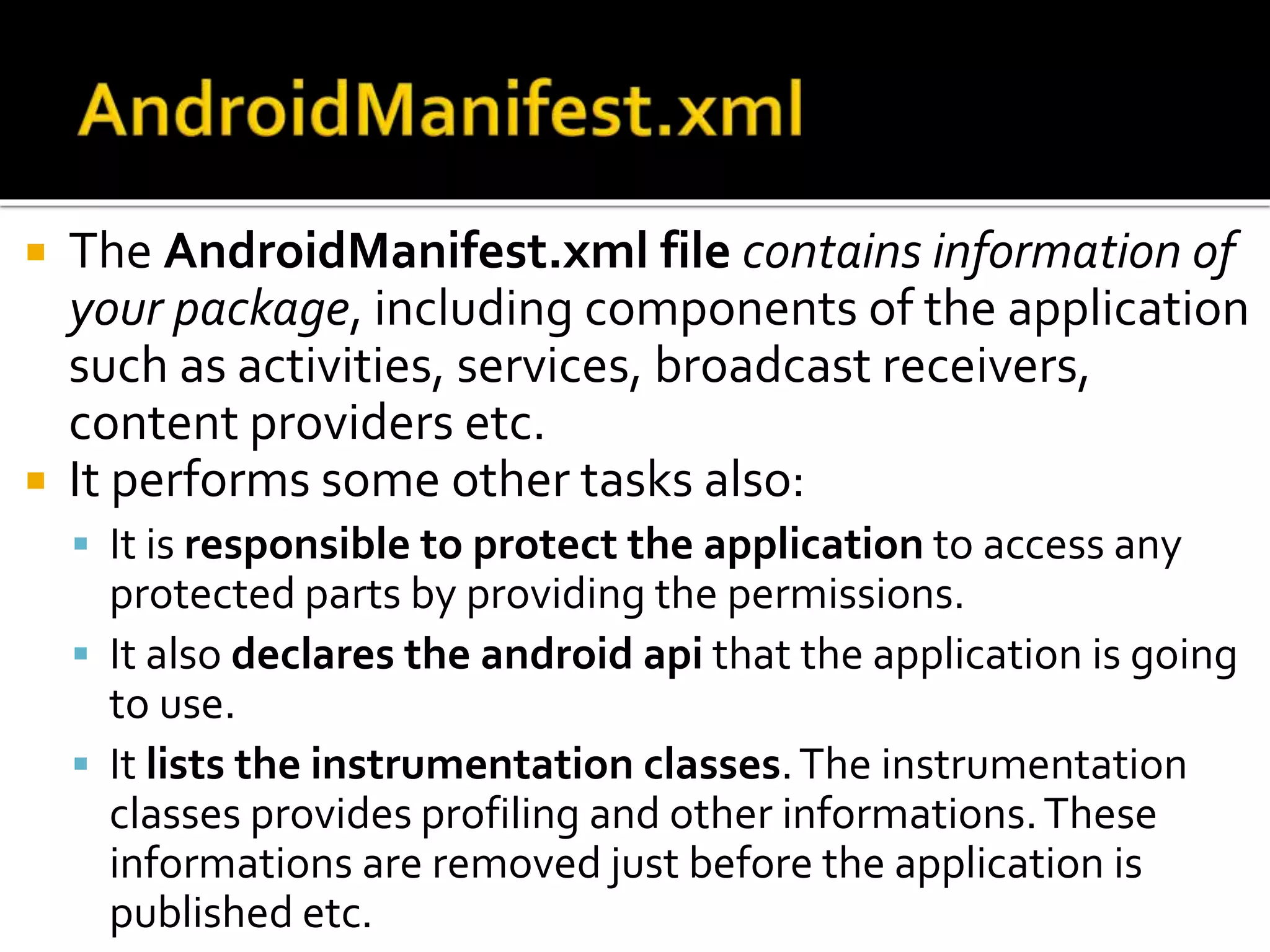 Android terminologies | PPTX