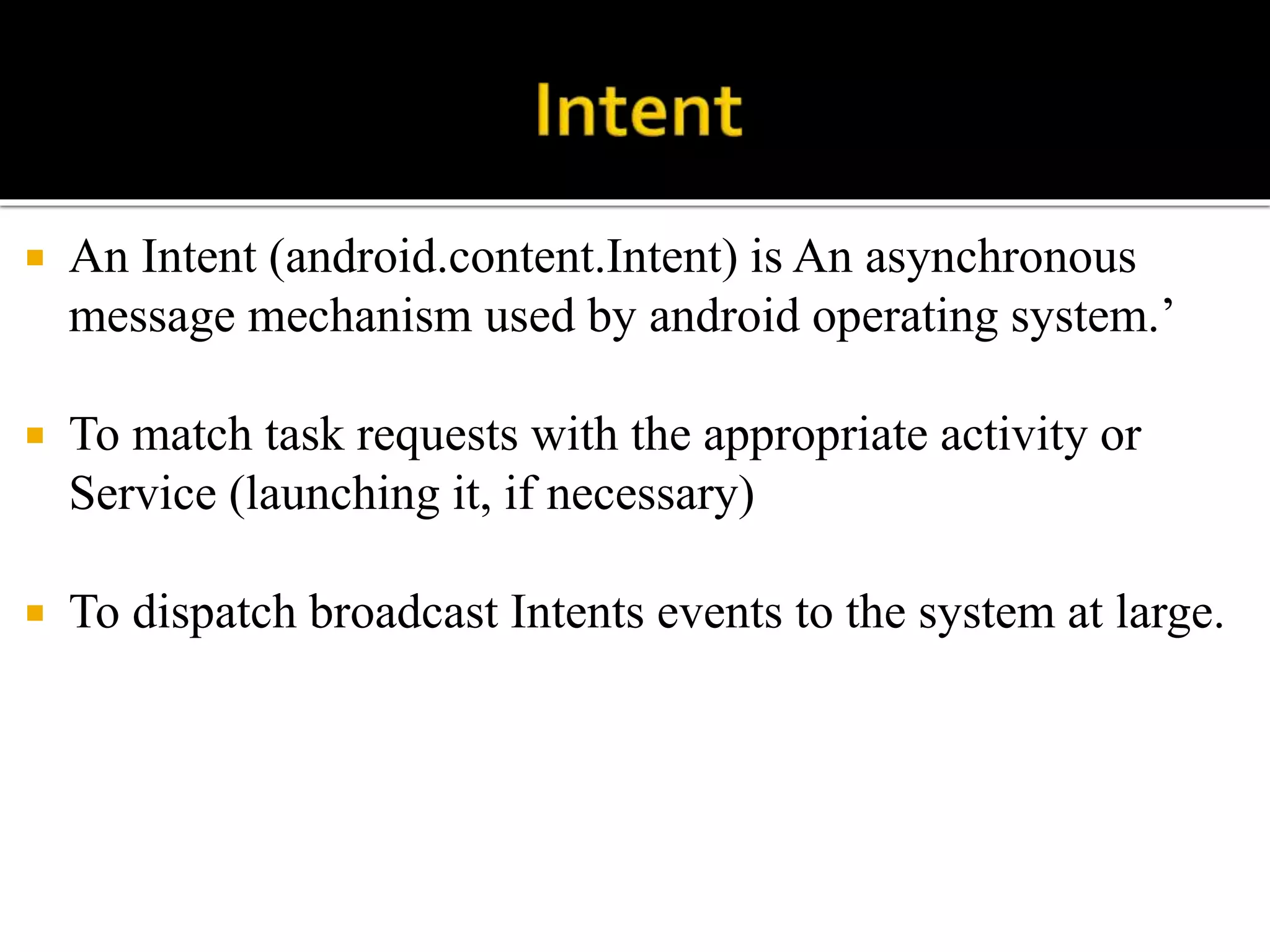 Android terminologies | PPTX | Operating Systems | Computer Software and Applications