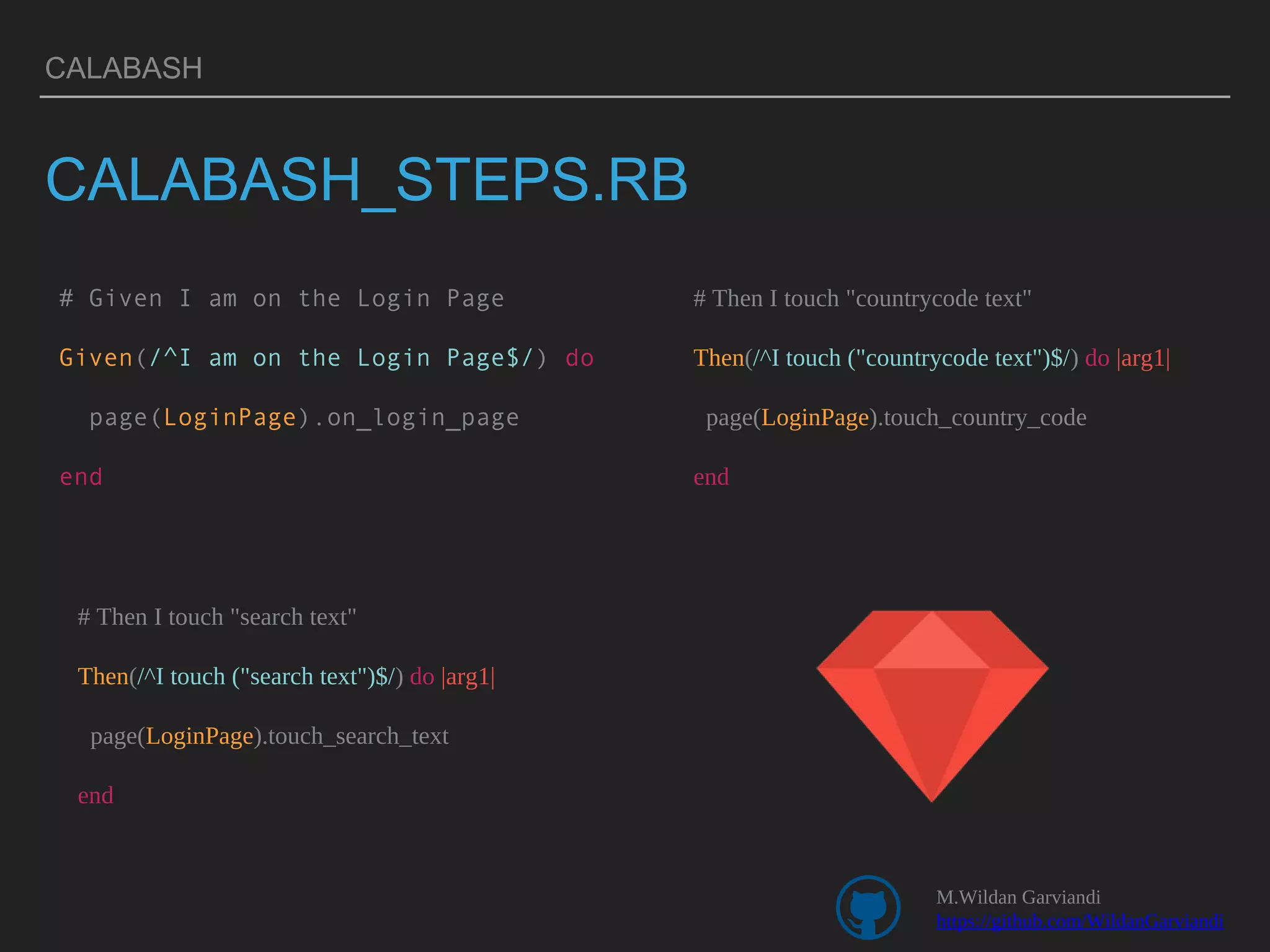 Android testing calabash | PPT