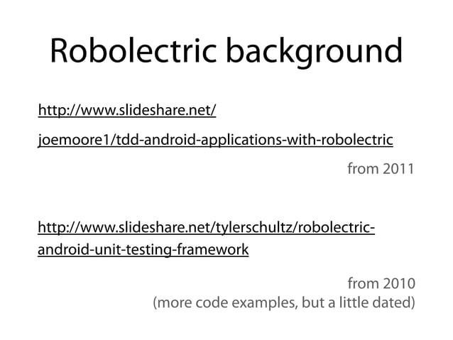 Testing On Android Ppt