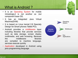 Android the new Mobile Technoogy | PPT