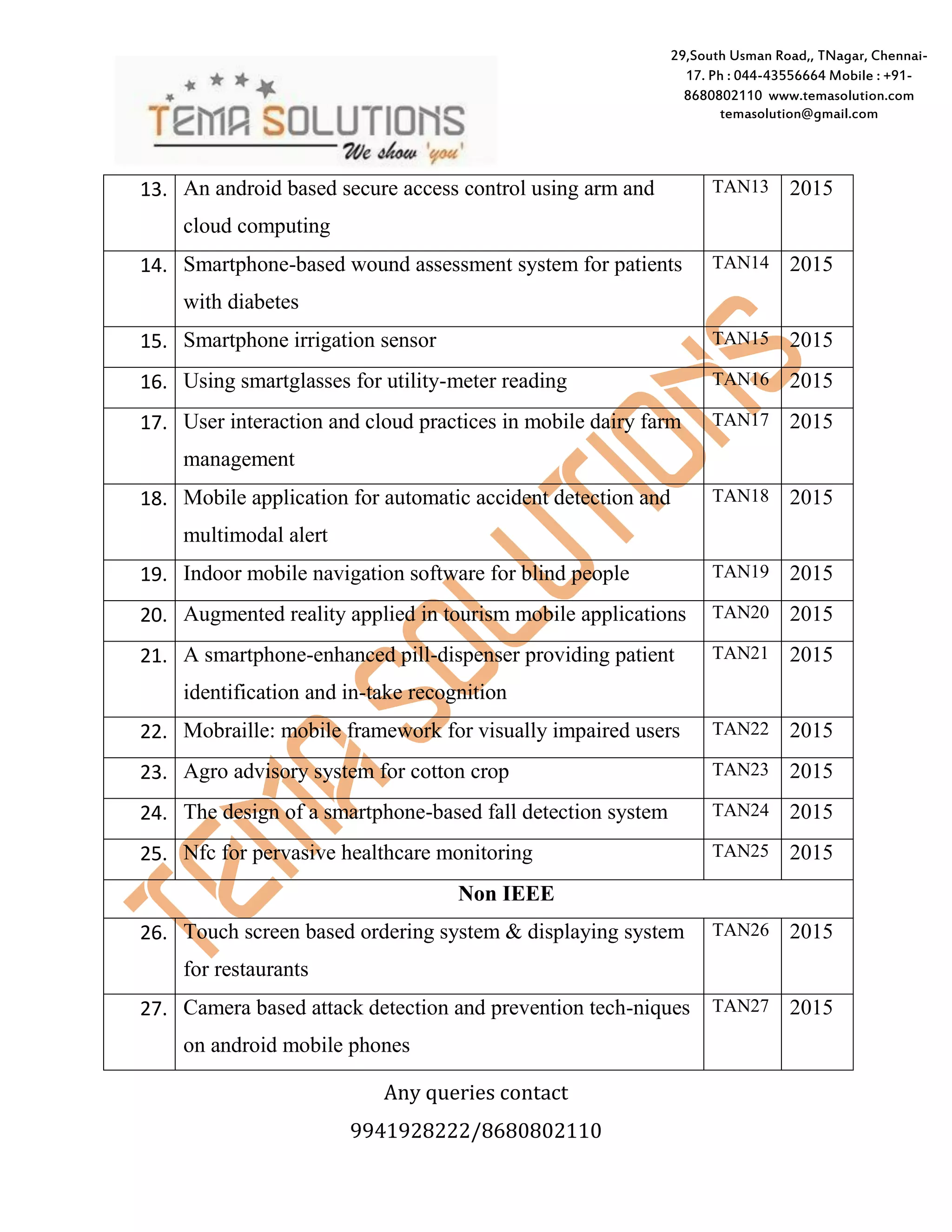 IEEE Android Project 2015 | PDF | Operating Systems | Computer Software and Applications