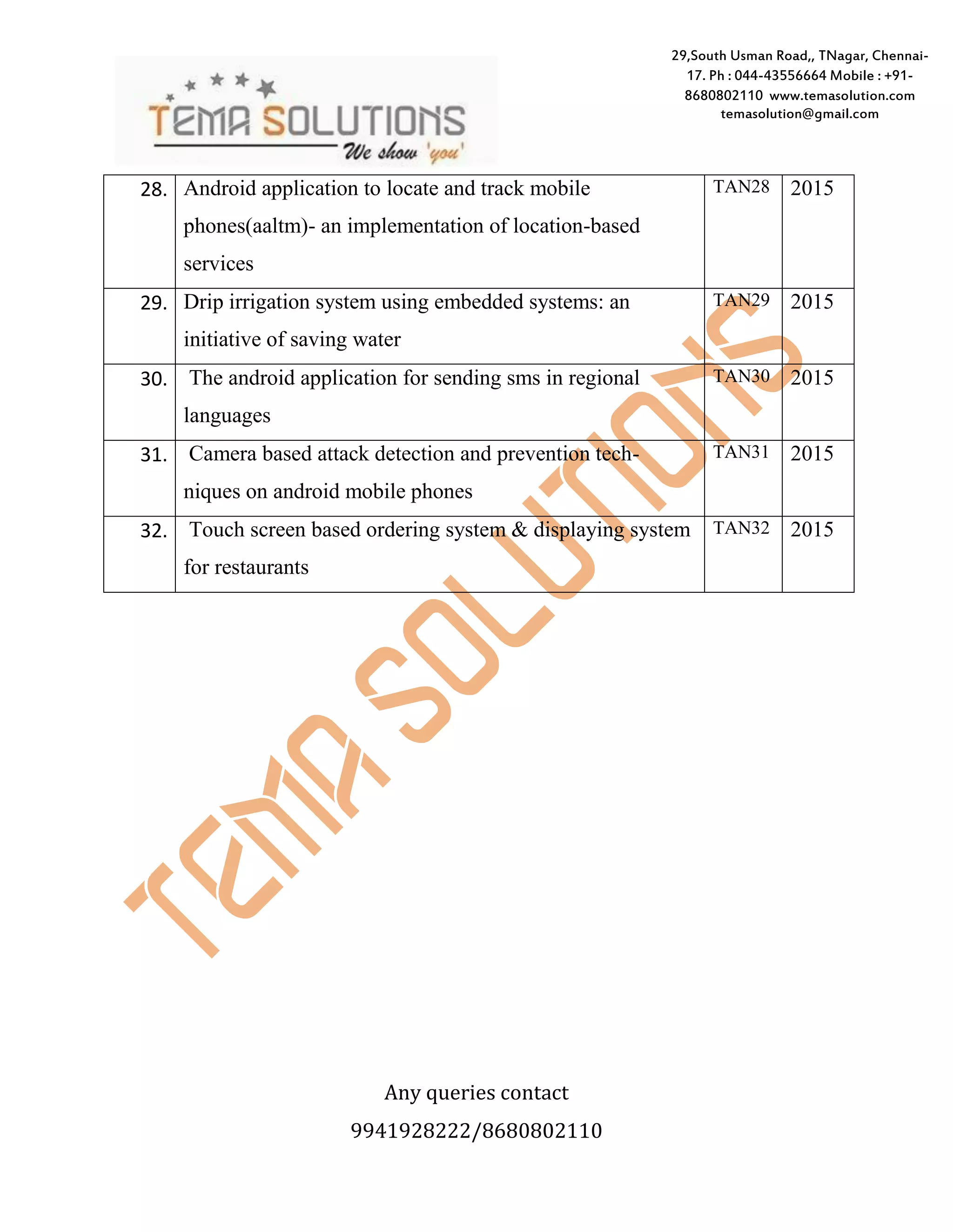 IEEE Android Project 2015 | PDF