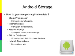 Android training day 4 | ODP | Databases | Computer Software and Applications