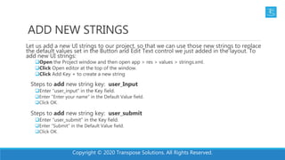 Create New Android Layout | PPT