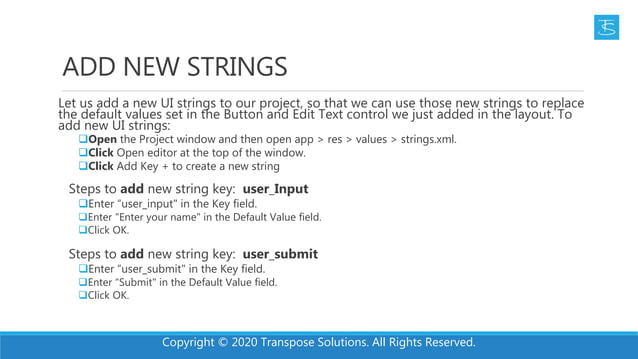 Create New Android Layout | PPT