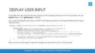 Create New Android Activity | PPTX