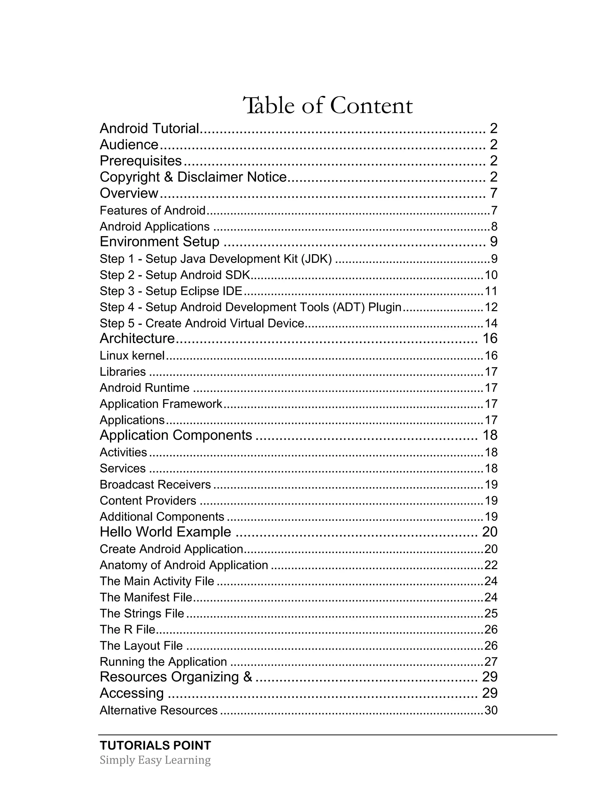 Android tutorial | PDF