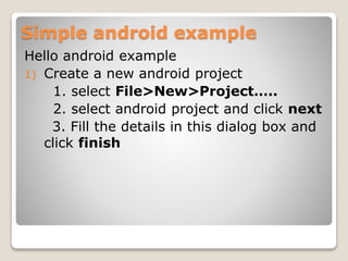 Get an Android tutorial for beginners | PPT