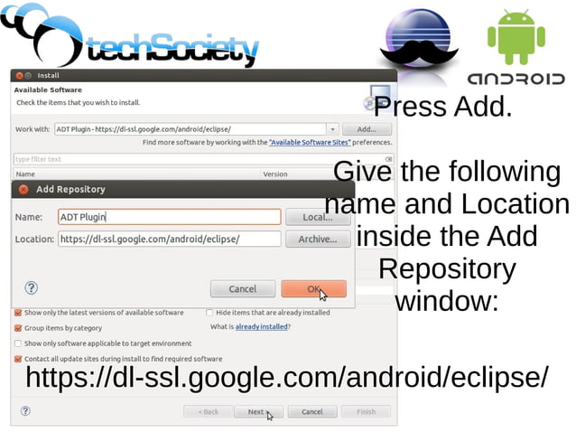 Android Tutorials2 Androidtoolsoneclipse Odp Operating Systems