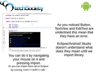 Android tutorials7 calculator | PPT