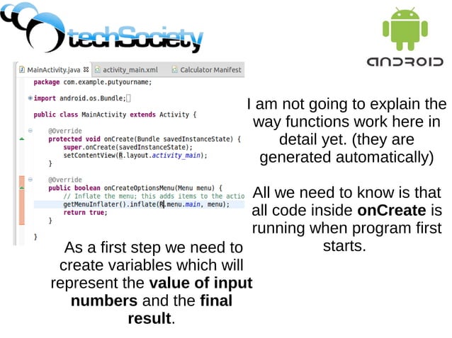 Android tutorials7 calculator_javaprogramming | ODP