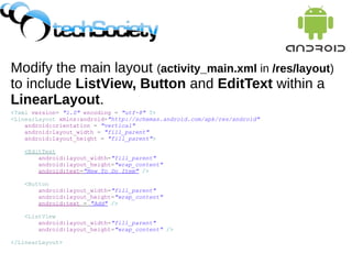 Android tutorials8 todo_list | ODP