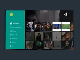 Android TV: Building apps with Google’s Leanback Library | PPT