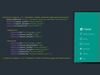 Android TV: Building apps with Google’s Leanback Library | PPT