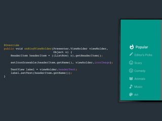 Android TV: Building apps with Google’s Leanback Library | PPT