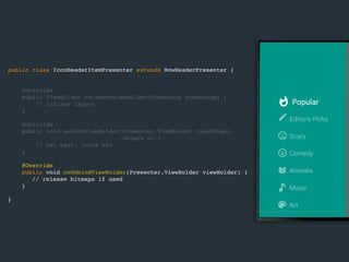 Android TV: Building apps with Google’s Leanback Library | PPT