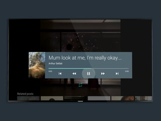 Android TV: Building apps with Google’s Leanback Library | PPT