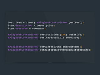Android TV: Building apps with Google’s Leanback Library | PPT