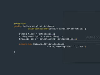 Android TV: Building apps with Google’s Leanback Library | PPT