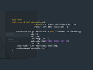 Android TV: Building apps with Google’s Leanback Library | PPT