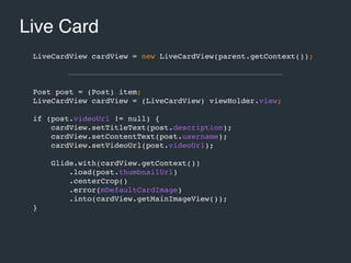 Android TV: Building apps with Google’s Leanback Library | PPT