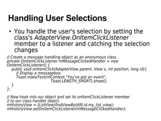Android ui adapter | PDF | Operating Systems | Computer Software and ...