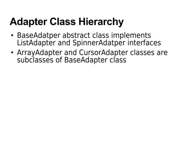 Android ui adapter | PPT
