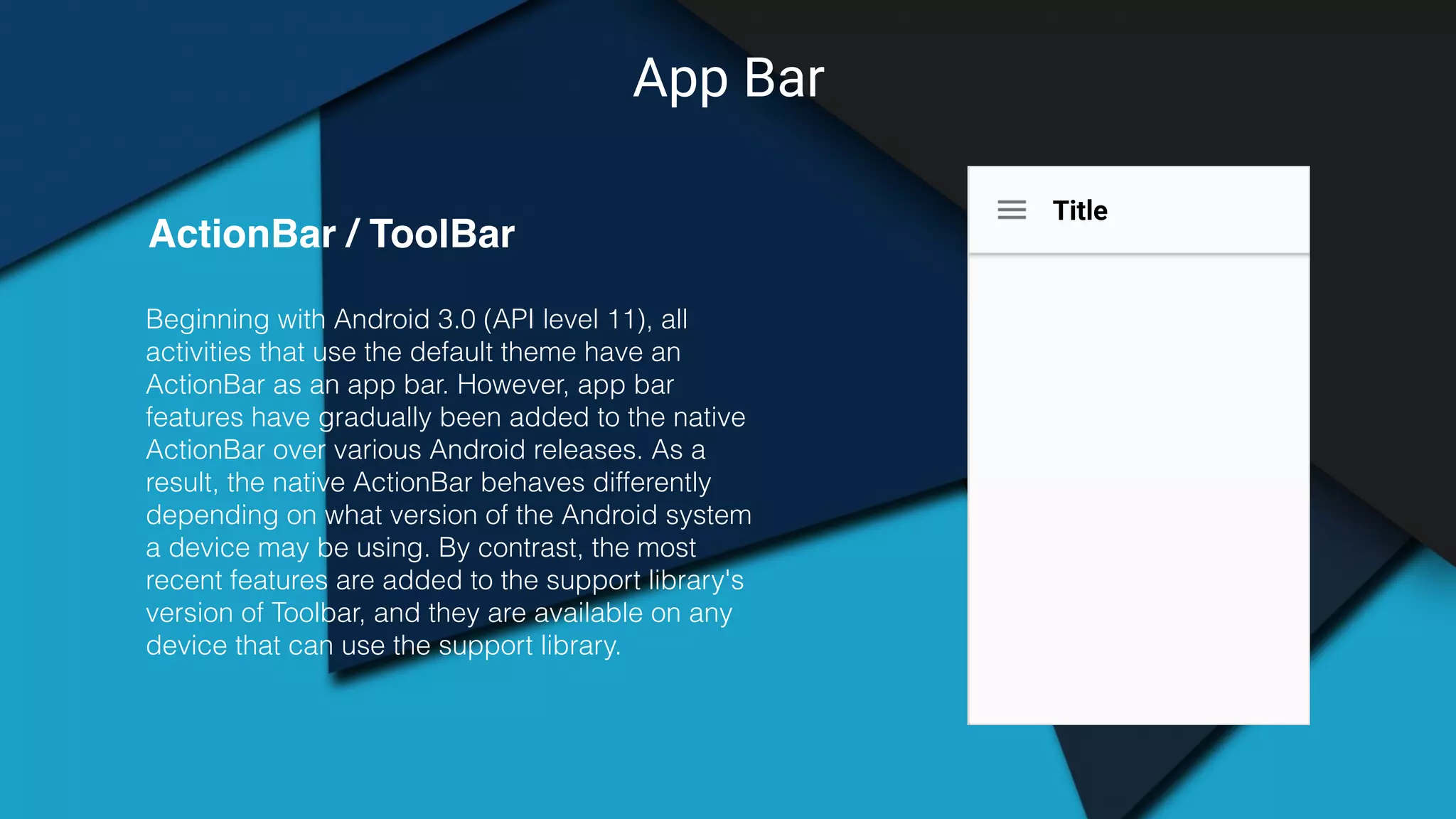 Android UI components walkthrough | PPT