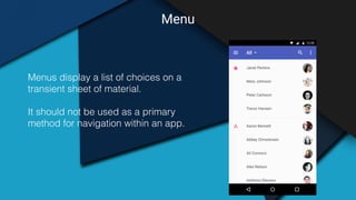 Android UI components walkthrough | PPT