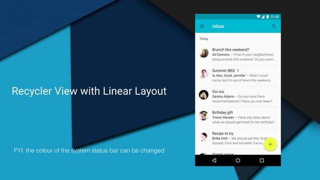 Android Ui Components Walkthrough Ppt
