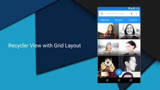 Android UI components walkthrough | PPT
