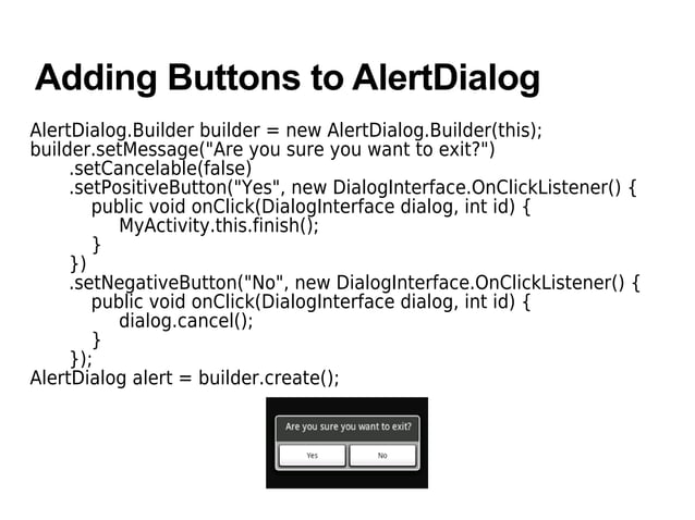 Android ui dialog | PDF