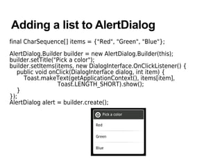 Android ui dialog | PDF