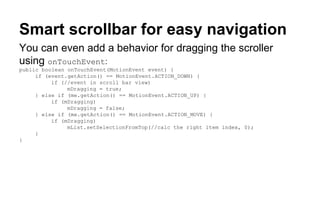 Android UI Tips & Tricks | PPT