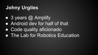 Amplify - TDD on Android with Robolectric | PDF