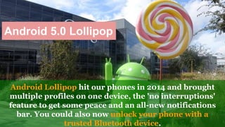 Evolution of Android Version and their Features | PPT