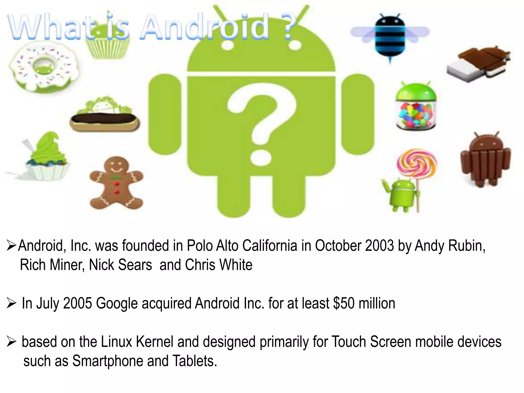 Android versions | PPT