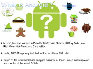 Android versions | PPT